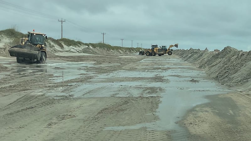 Highway 12 on Ocracoke Island reopens