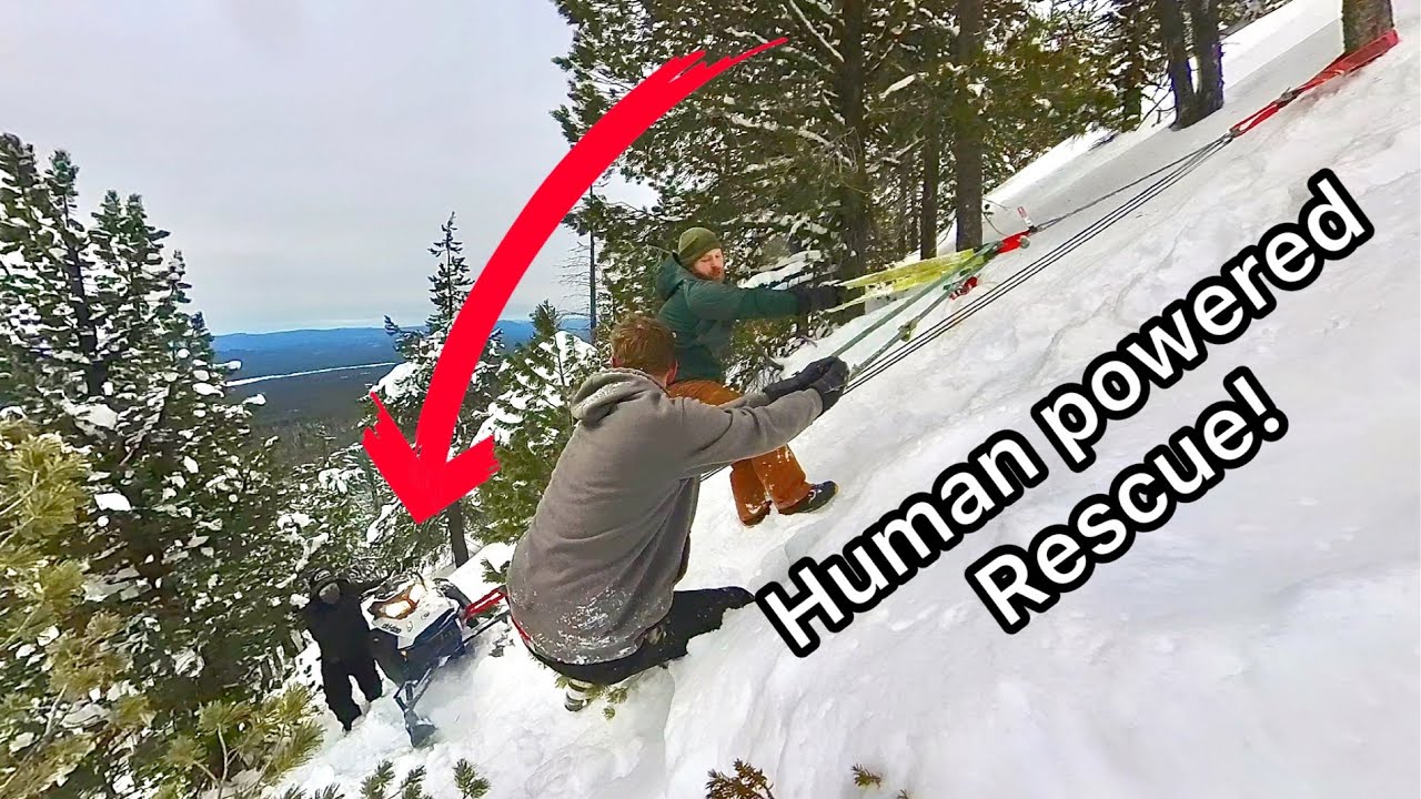 I made history with this snowmobile rescue!