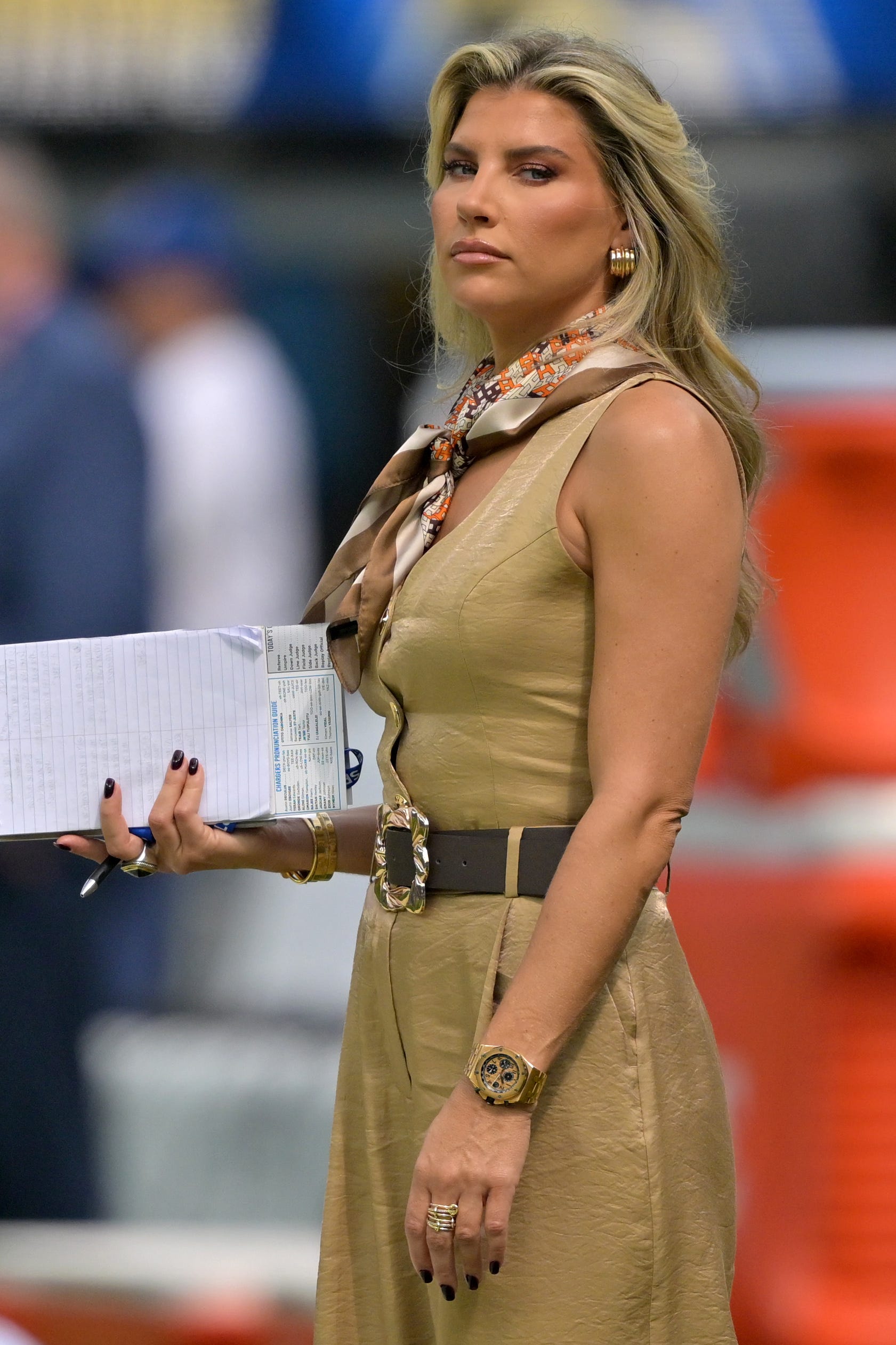 CBS Sports NFL sideline reporter Melanie Collins in photos