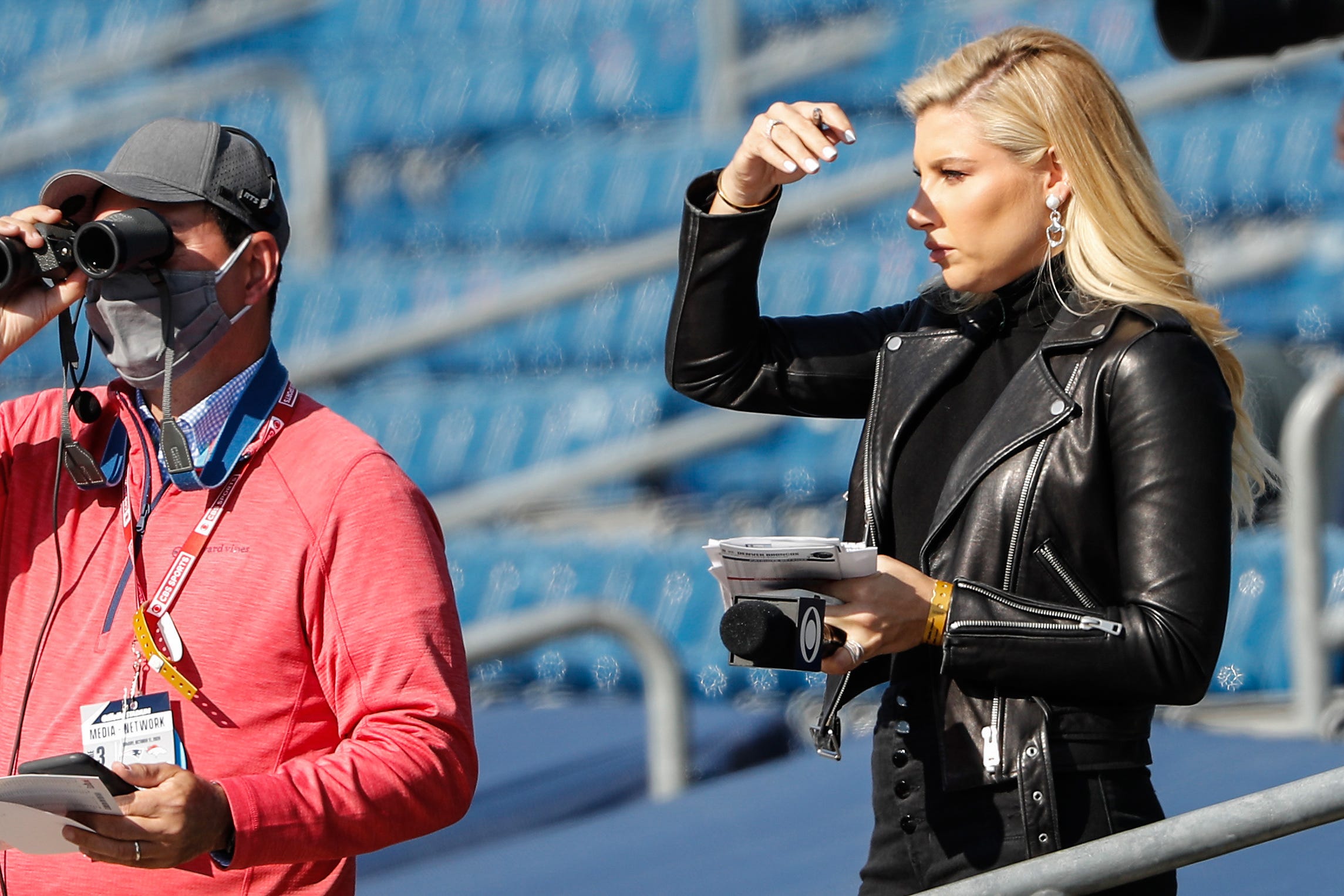 CBS Sports NFL sideline reporter Melanie Collins in photos