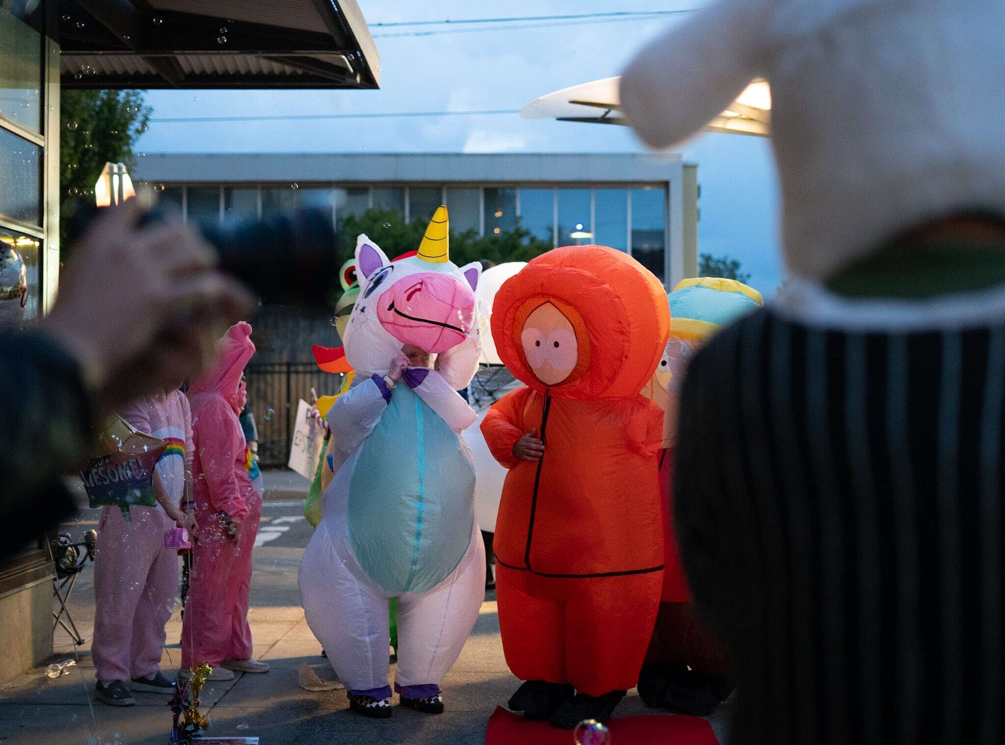 Why Portland ICE protesters are showing up dressed as giant inflatable ...