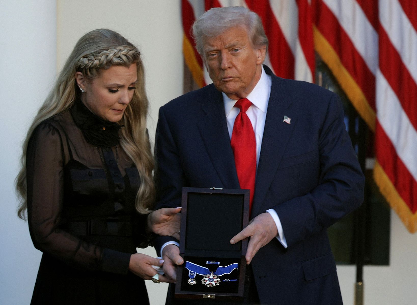 Trump honors Charlie Kirk with posthumous medal at White House ceremony