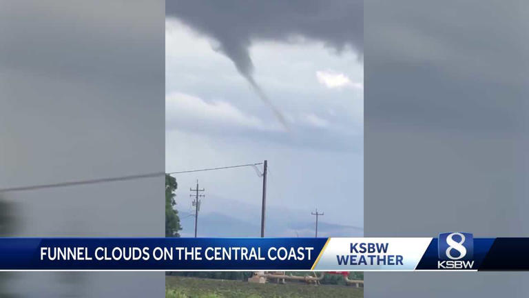 Central Coast pelted by rain and hail; funnel clouds seen, no tornadoes ...