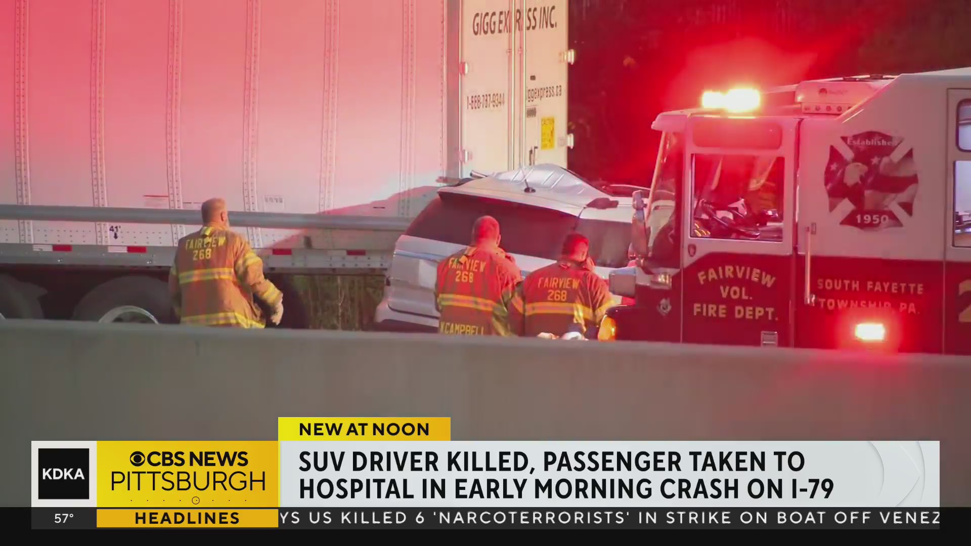 Driver killed, passenger hospitalized in crash on I-79