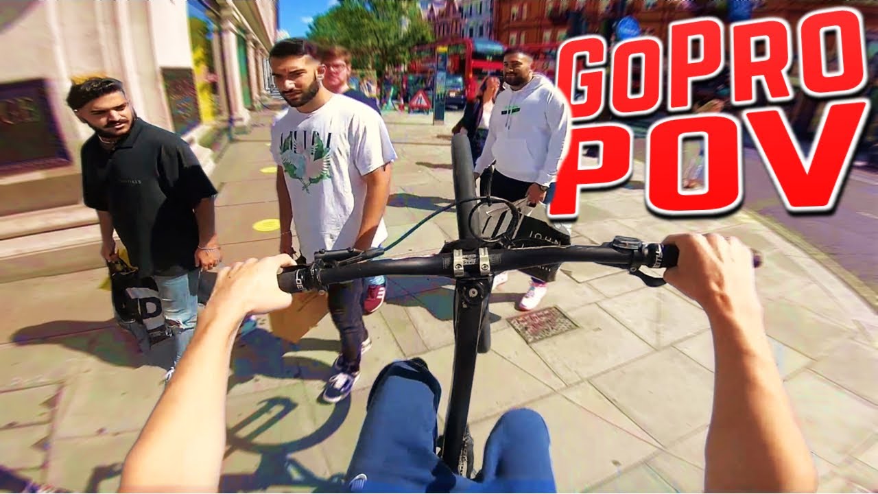 Little Harry performs GoPro POV wheelies through London streets