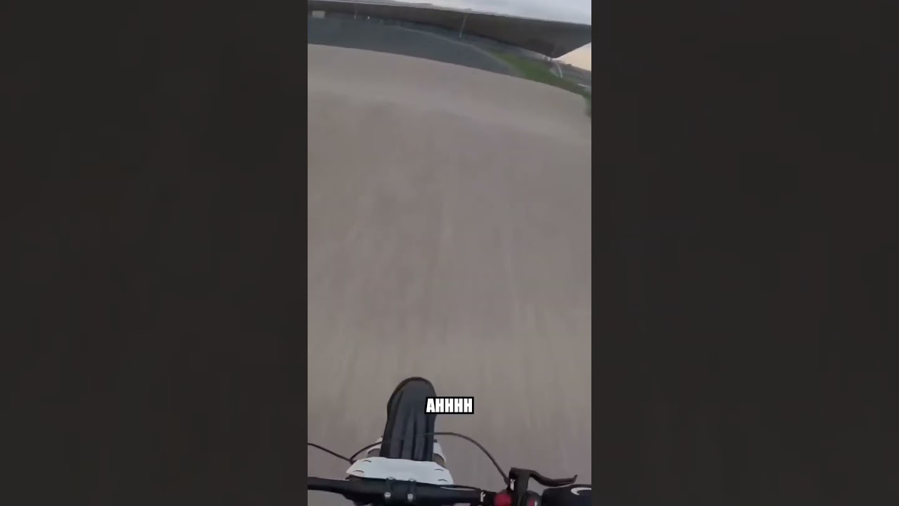 Mini dirtbike tears up Olympic race track