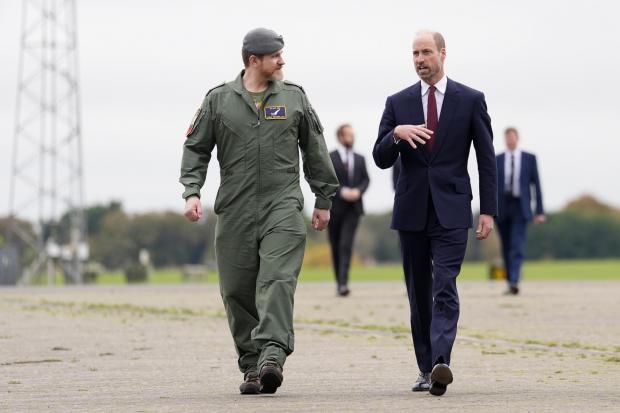 PHOTOS: Prince of Wales visits Oxfordshire RAF base with Jordan royalty