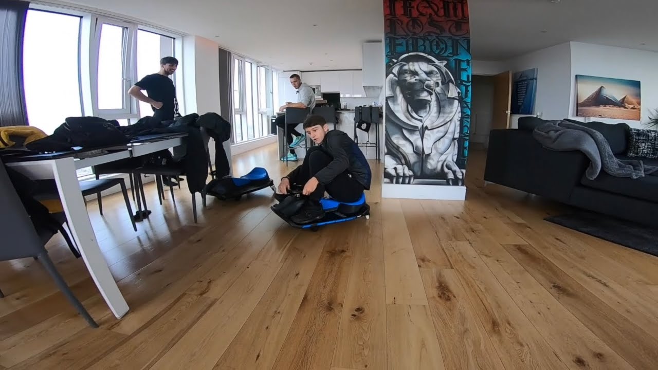 Drifting around a luxury penthouse with style