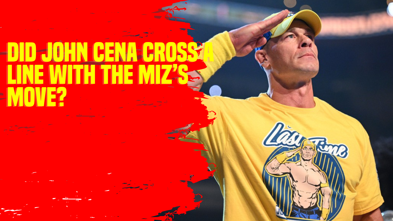Did John Cena cross a line with The Miz’s move #WWE #JohnCena #TheMiz