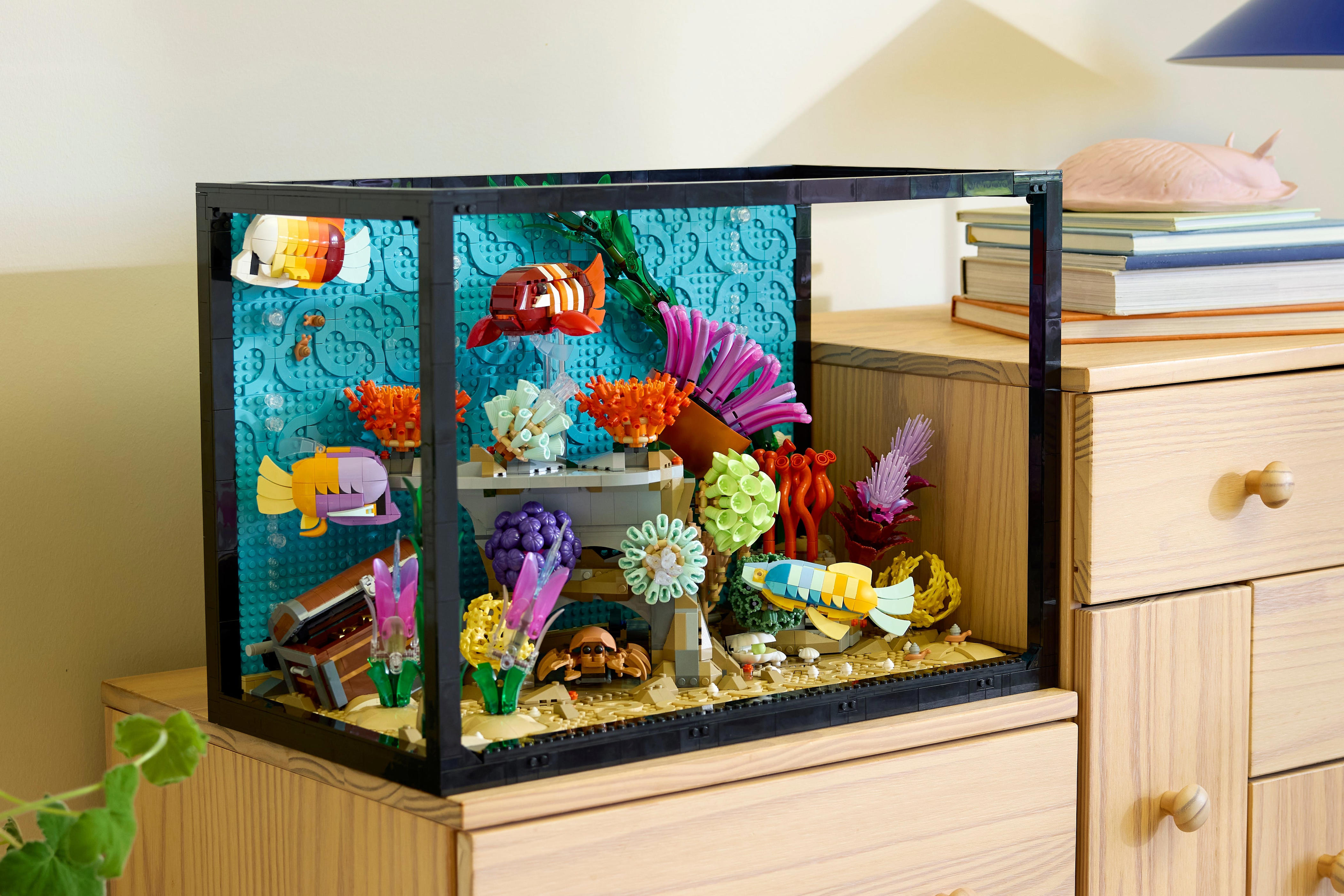 See photos of the new LEGO Icons Tropical Aquarium Building Set