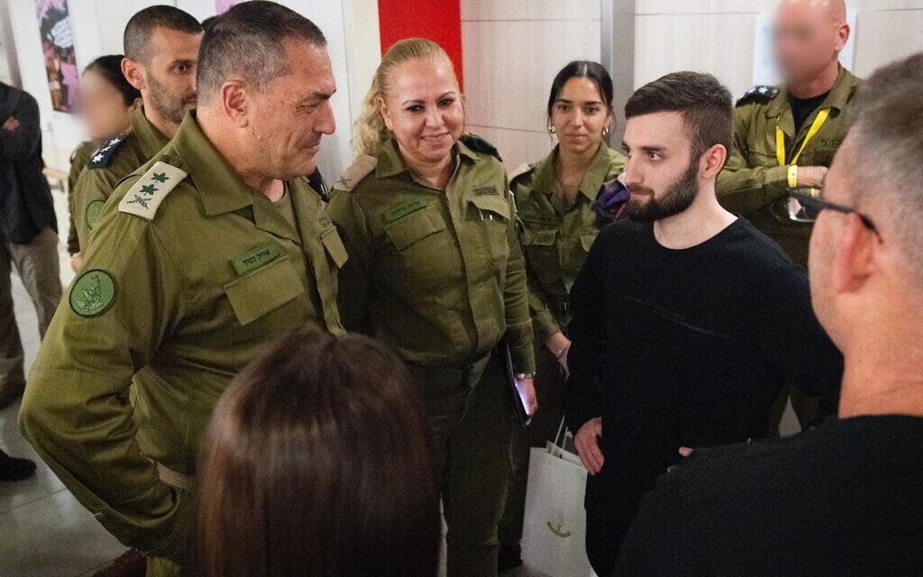 Ex-hostage soldier Matan Angrest meets IDF chief, attends funeral of ...
