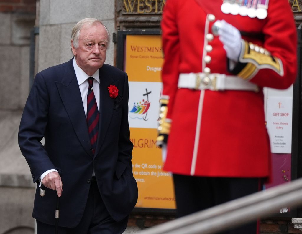 Duke of Kent, 90, attends funeral alongside Andrew Parker Bowles