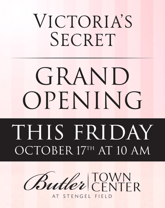 Victoria's Secret will open in Butler Town Center this Friday, Oct. 17
