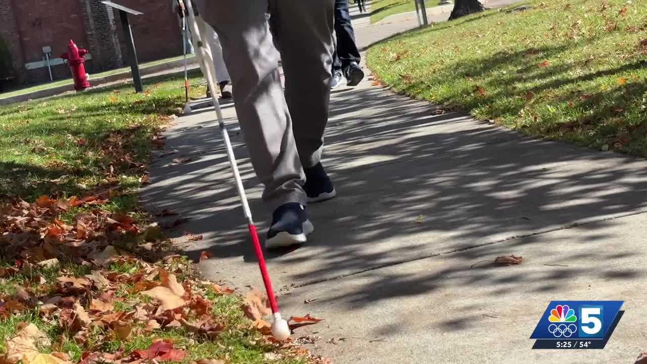 Vermont communities walk together to honor White Cane Awareness Day