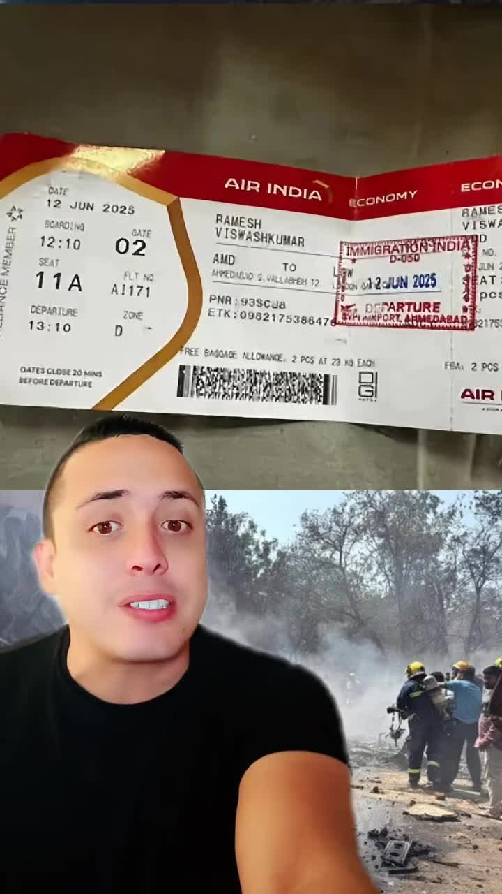 El milagro del asiento 11 A de Air India #noticias #avion #india #hi