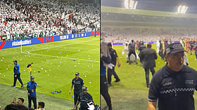 Shocking! Bottles, Sandals, Cups Thrown At Qatari Players By UAE Fans ...