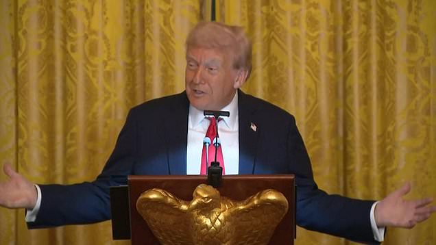 Trump says being 'real estate man' means WH ballroom finally being built
