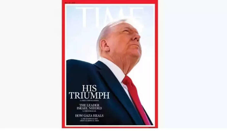 Trump grumbles about Time cover photo of himself