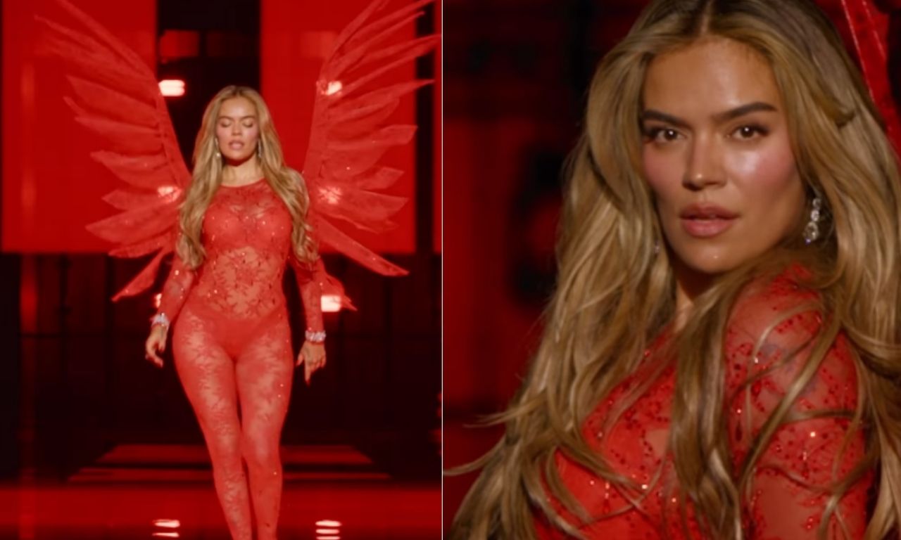 Karol G desfila como un Ángel de Victoria’s Secret en la pasarela del ...