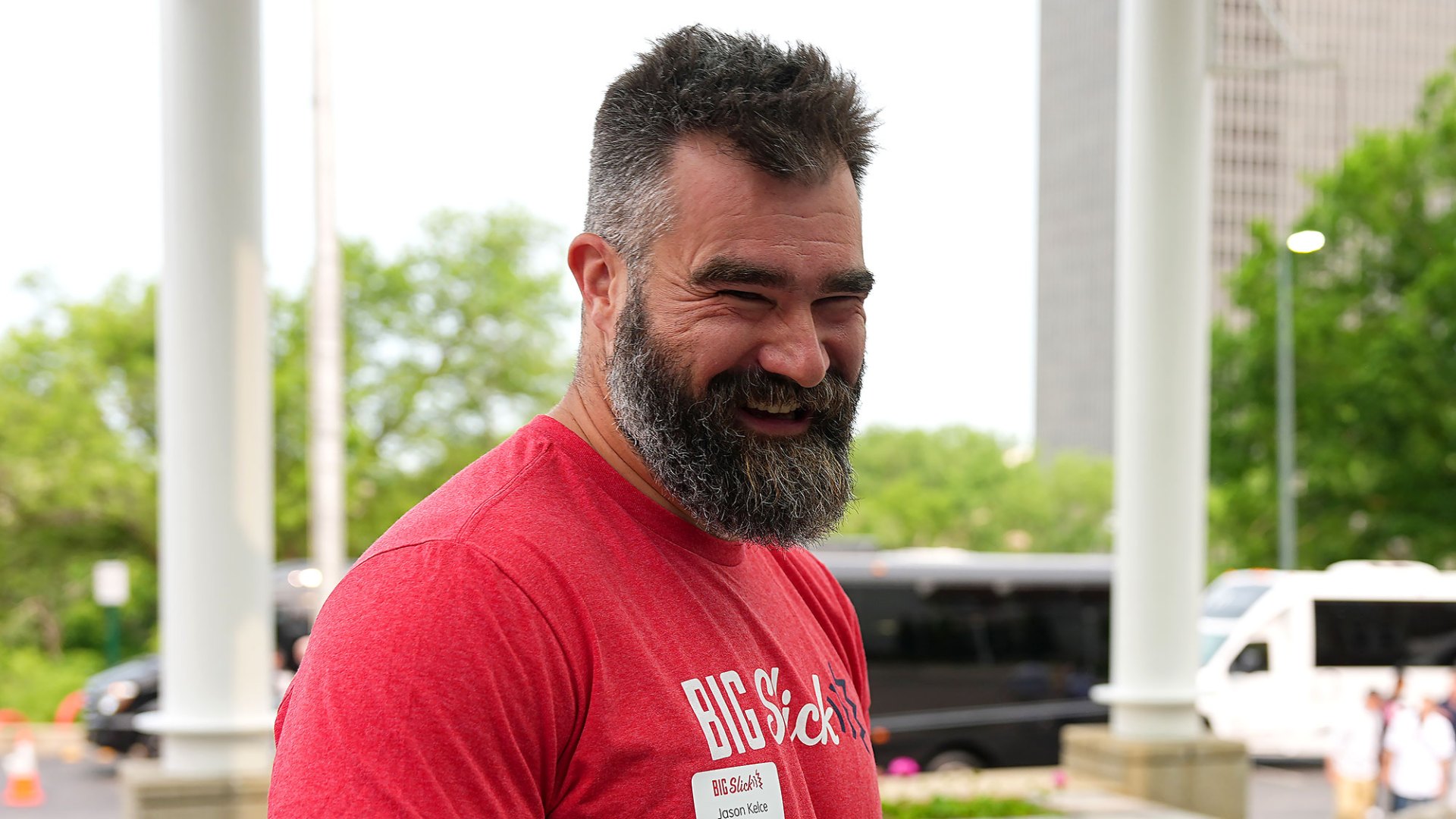 Jason Kelce Shows Off Weight Loss Progress, Muscles at Eagles Practice