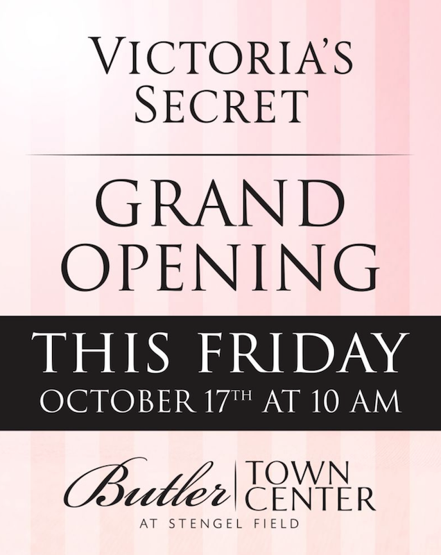 Victoria's Secret will open in Butler Town Center this Friday, Oct. 17