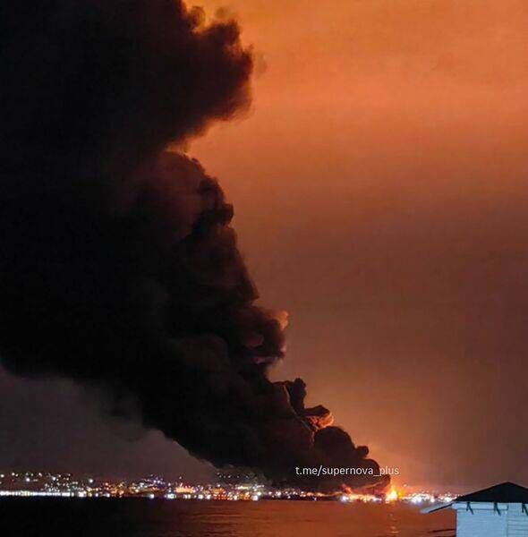 Major Russian oil terminal devastated by Ukraine drone strike in ...
