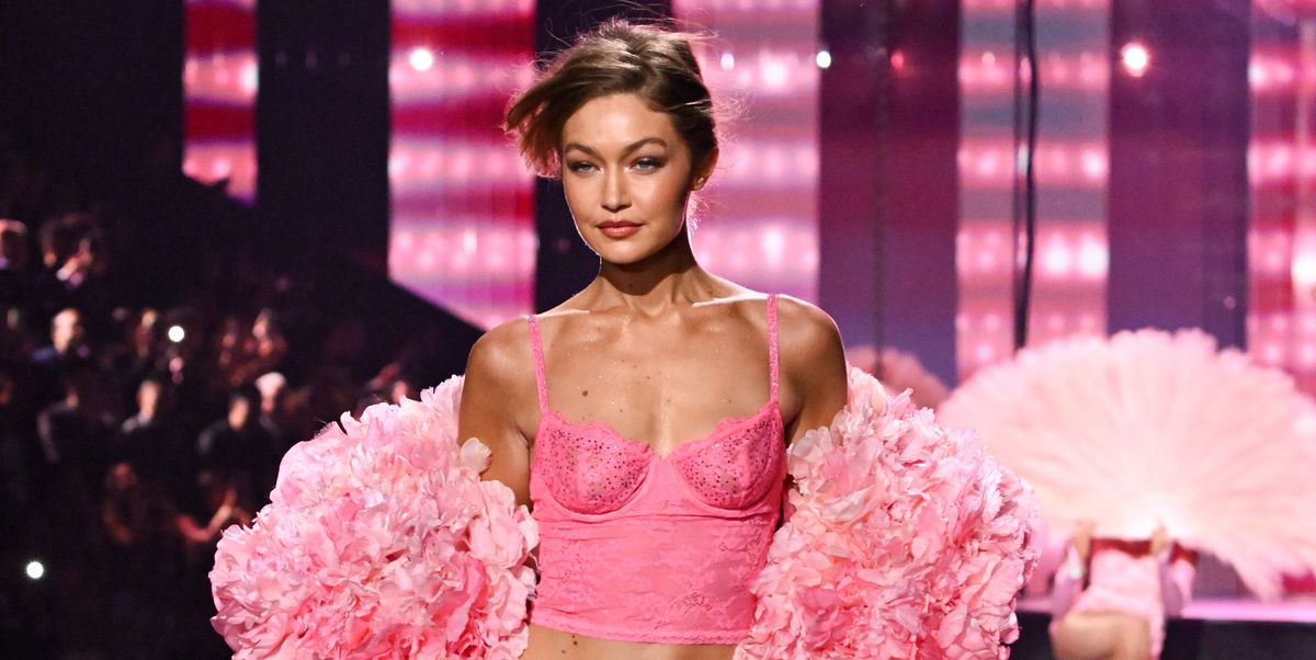 Gigi Hadid Has a Dramatic Barbie-Pink Lingerie Moment at the 2025 Victoria's Secret Fashion Show