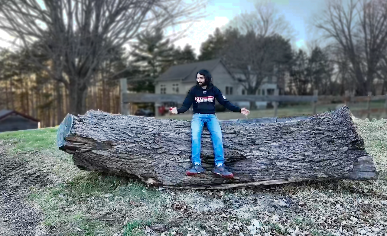 I built a giant walnut chair! 🪑