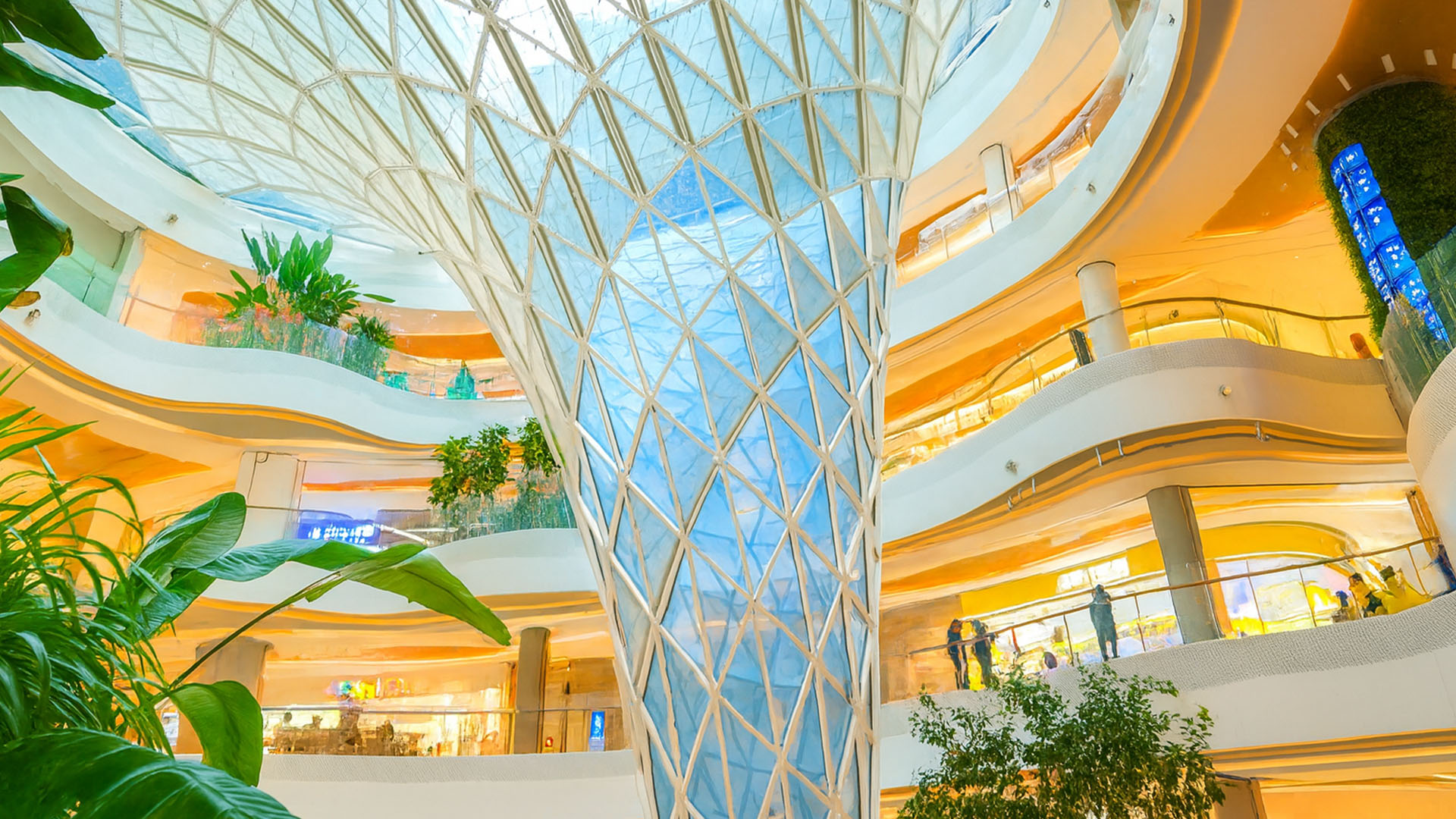 Exploring Xi’an Glass Elevator Mall – China 4K