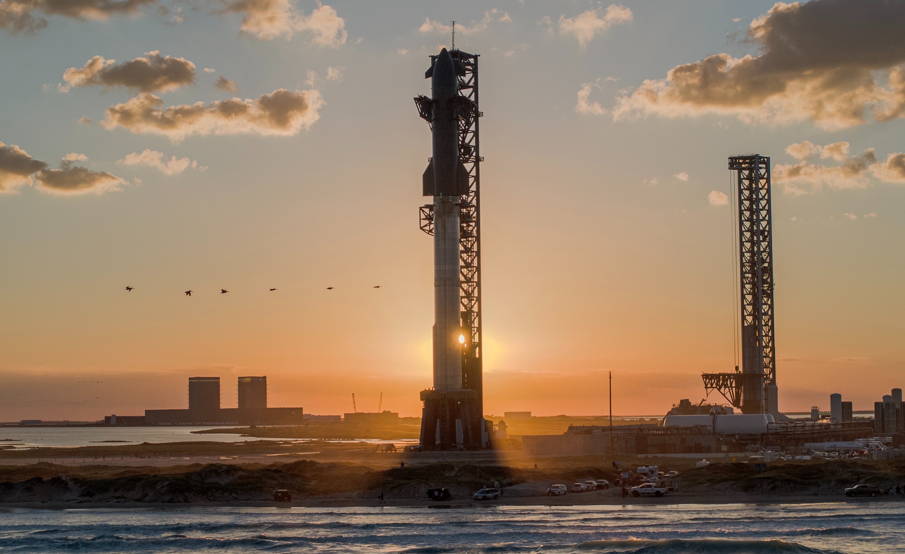 SpaceX photos show Starship stacked and ready to launch