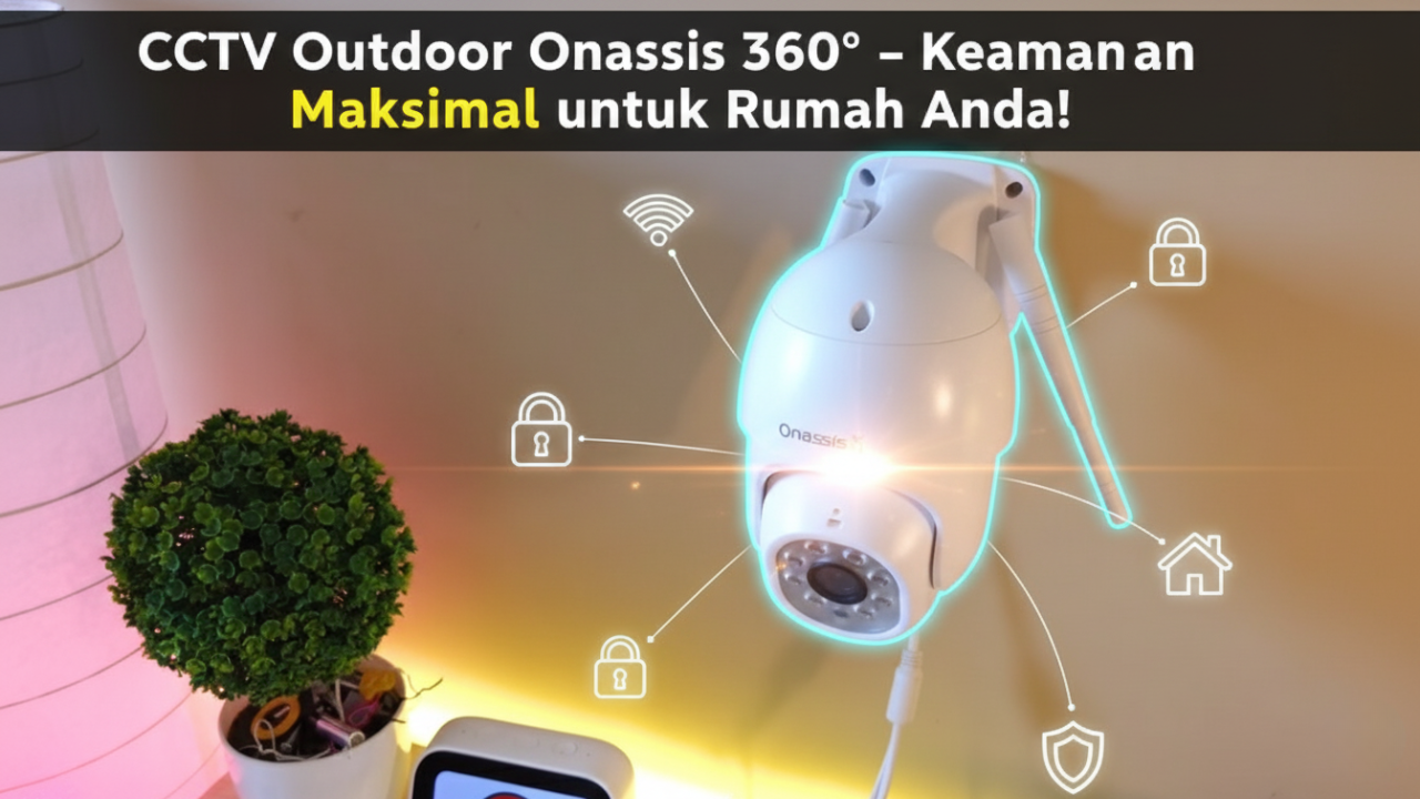 CCTV Outdoor Onassis 360° – Keamanan Maksimal untuk Rumah Anda!