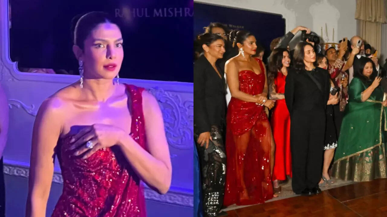 Priyanka Chopra's fiery red gown at the Diwali Ball in London has ...