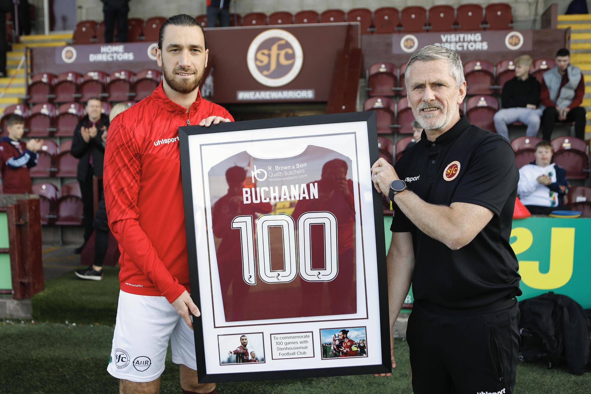 Stenhousemuir skipper Gregor Buchanan 'so proud' to hit 100 appearances