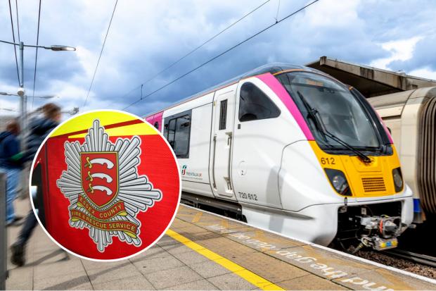 Fire beside c2c track causing widespread disruption to south Essex ...