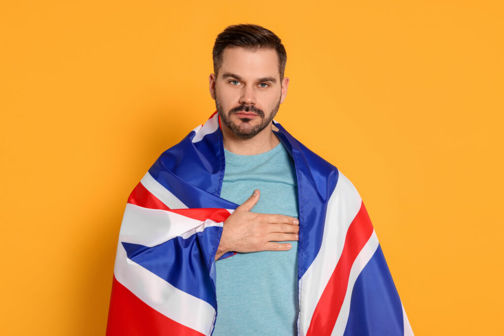 Who was the first person to speak English?