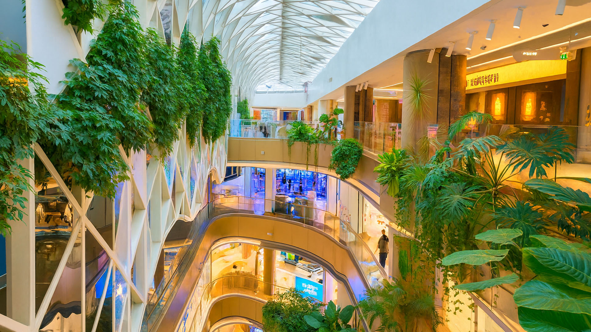 Modern Eco Mall Walk Xi’an – China 4K