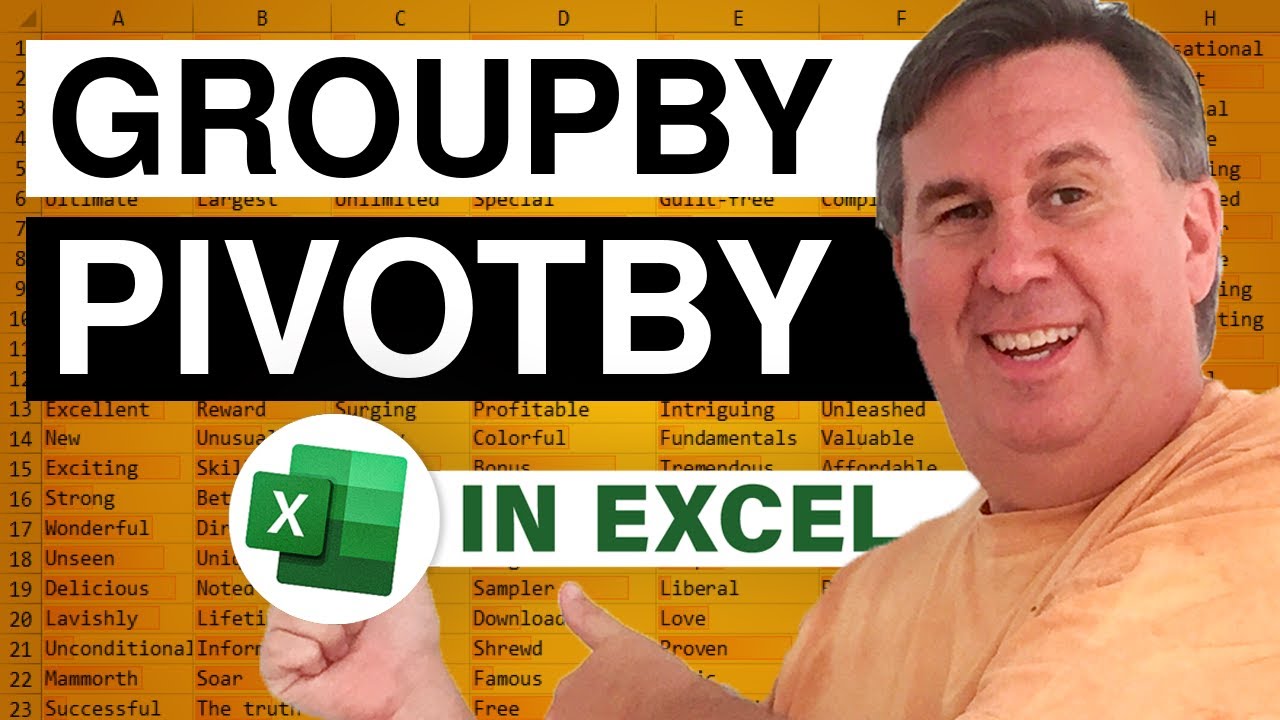 Excel Tips: Amazing New GroupBy, PivotBy, and PercentOf Functions