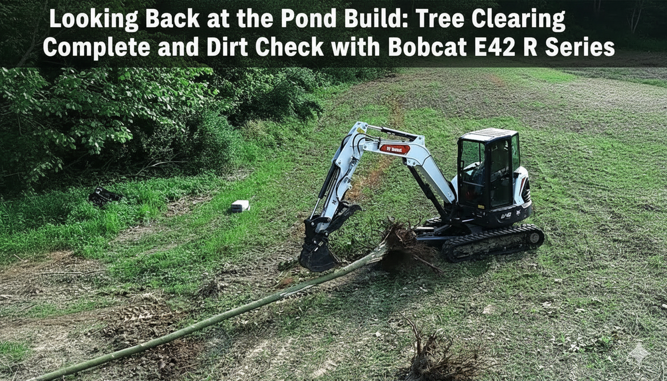 Looking Back at the Pond Build: Tree Clearing Complete and Dirt Check ...