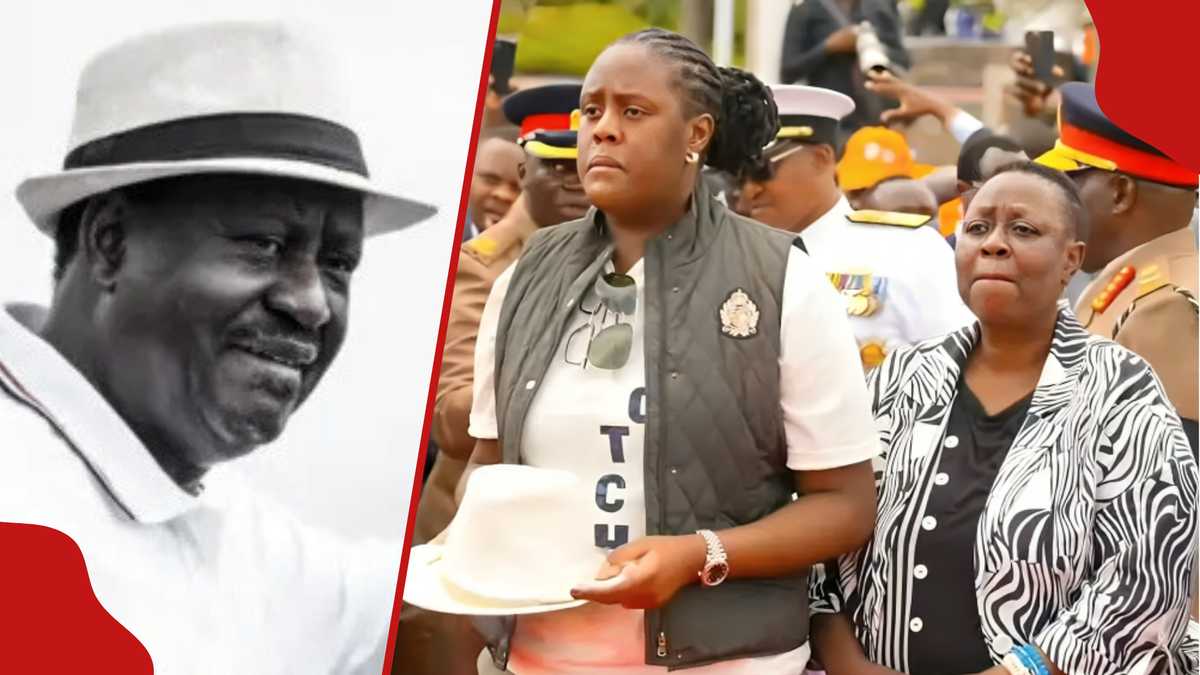 Raila Odinga: Heartwarming moment as Winnie Odinga arrives from India carrying father's iconic hat