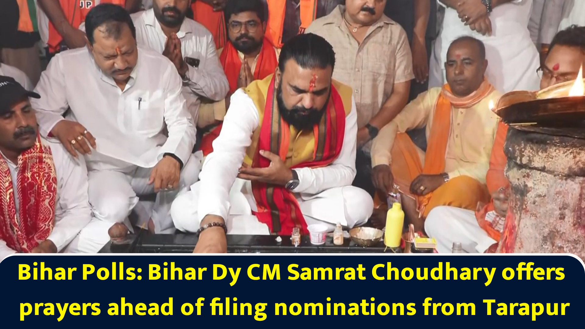 Bihar Polls: Bihar Dy CM Samrat Choudhary offers prayers ahead of ...