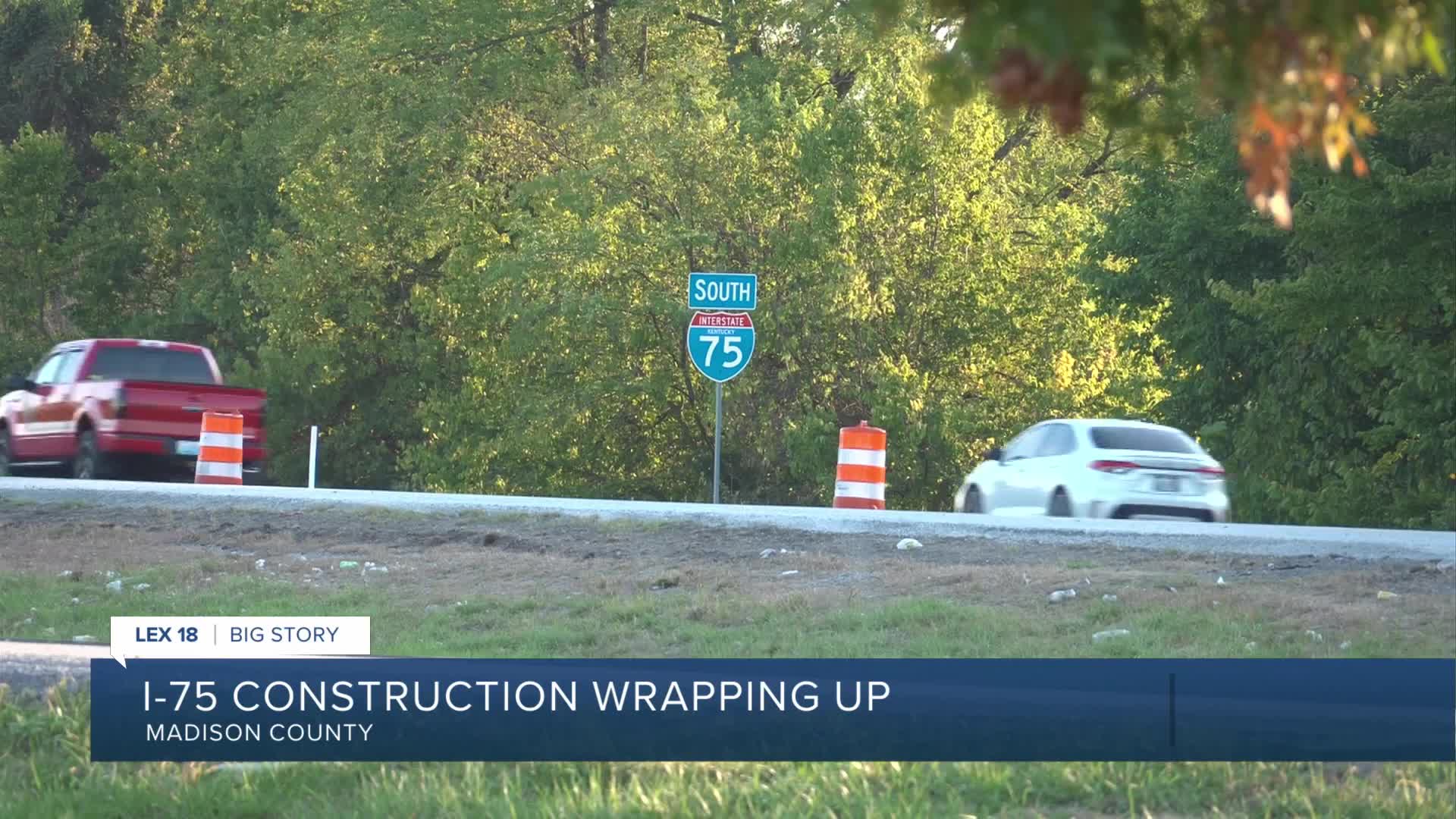 I-75 Construction Wrapping Up
