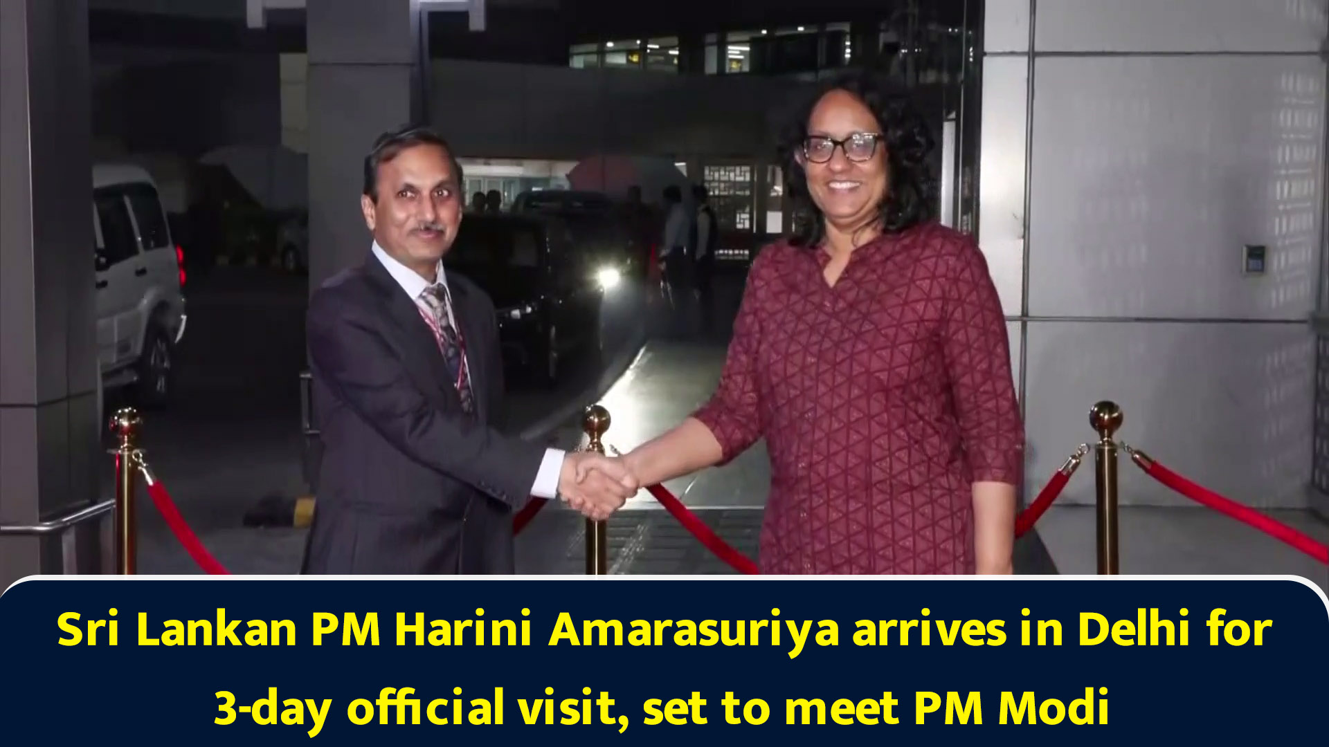Sri Lankan PM Harini Amarasuriya arrives in Delhi for 3-day official ...