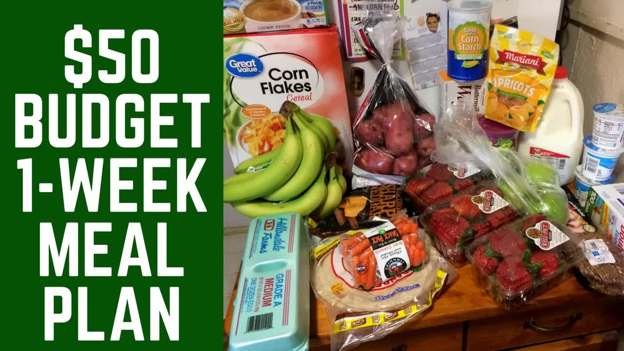Budget 1-week meal plan - $4,500