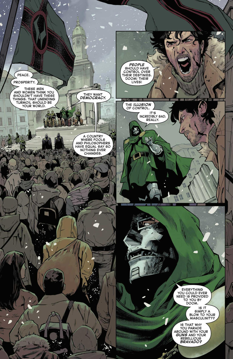 Our Captain America Fights Doctor Doom, While the Other Cap Fights the ...