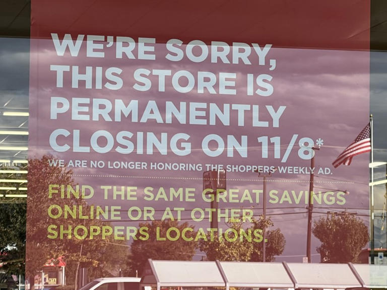 Four more Shoppers Grocery stores closing in Maryland