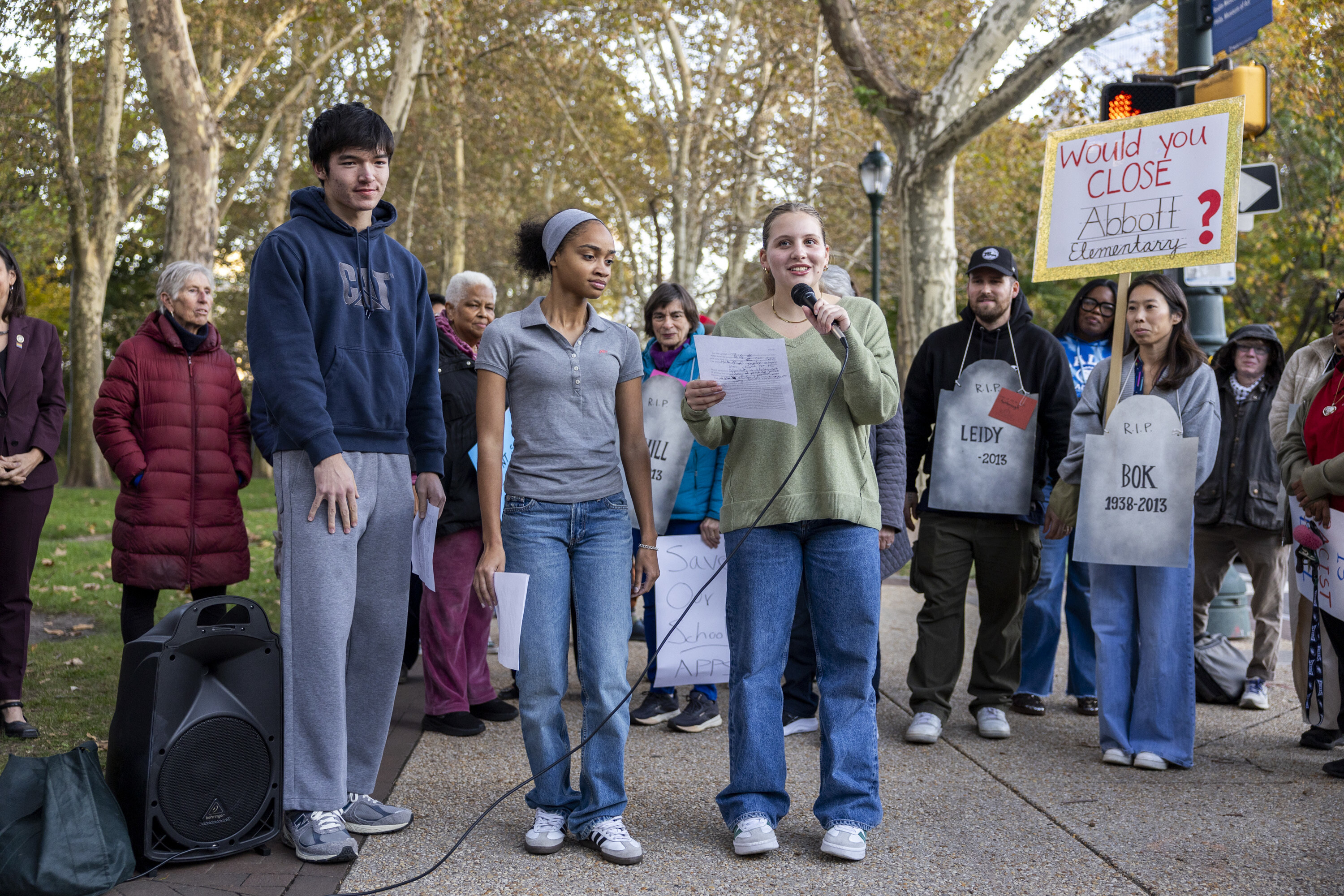 Coalition rallies against Philly’s plan to close schools, and says ...