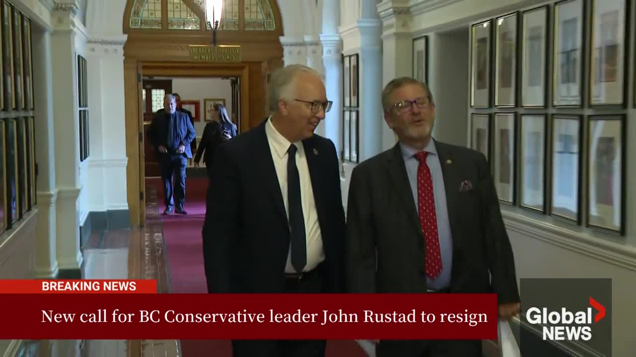 Letter penned to John Rustad asking him to resign