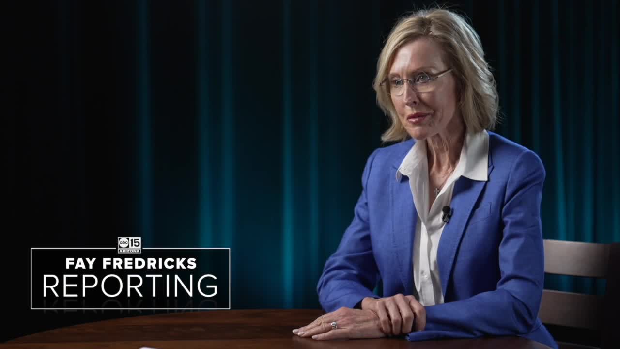 GOP candidate for Governor Karrin Taylor Robson talks with ABC15