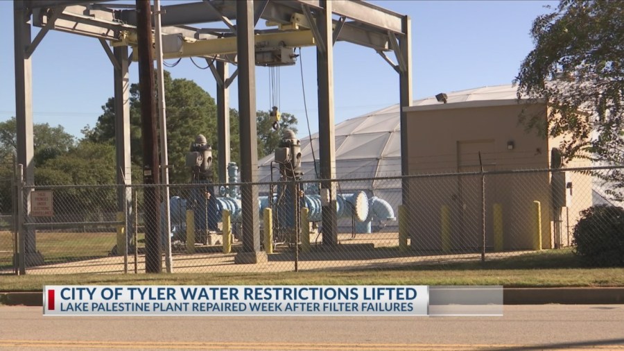 Tyler Water Utilities lifts Stage 2 water restrictions as plant repairs ...