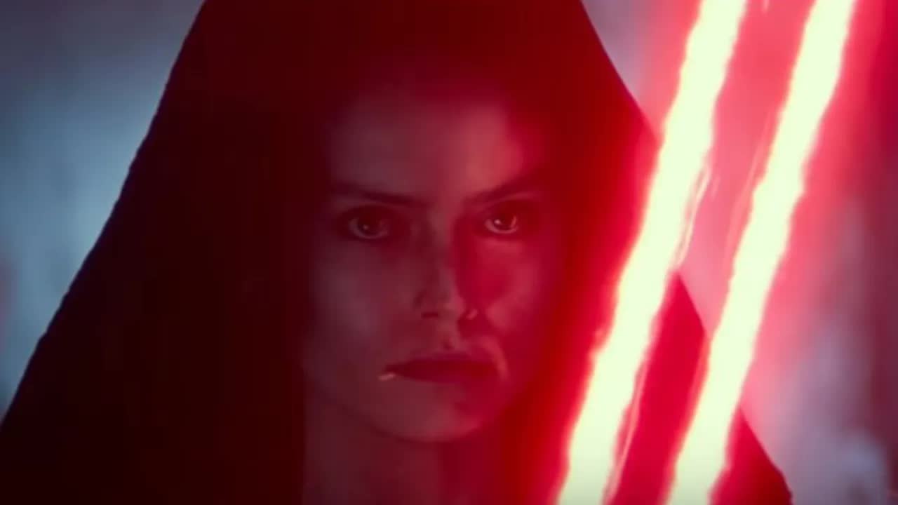 Sith Rey with double bladed red lightsaber!